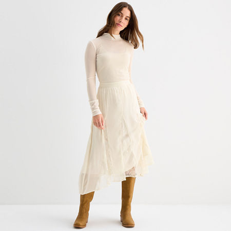 Click here for a.n.a Lace Womens Maxi Skirt  X-small  Beige prices