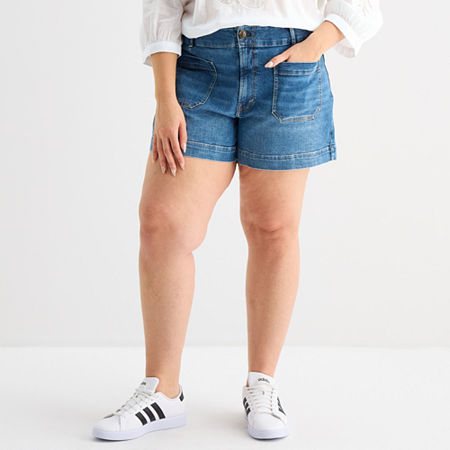 Click here for a.n.a Womens Highest Rise Plus Denim Short  28w  B... prices