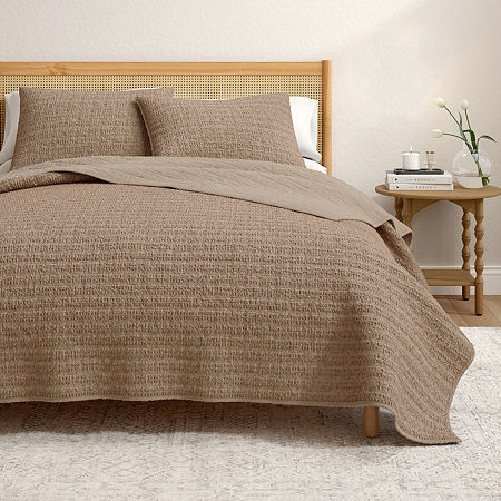 Click here for Linery Cotton Waffle Weave 3 Pc Quilt Set 3-pc. Qu... prices