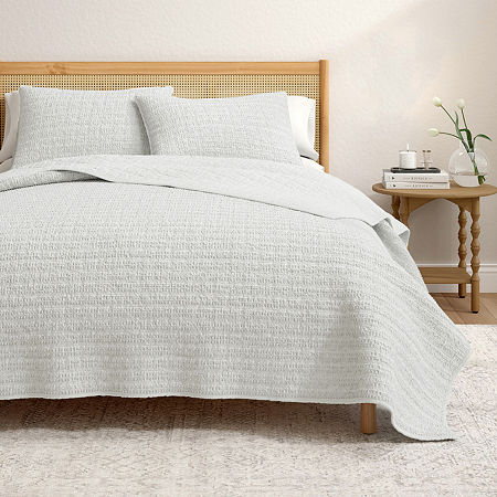 Click here for Linery Cotton Waffle Weave 3 Pc Quilt Set 3-pc. Qu... prices