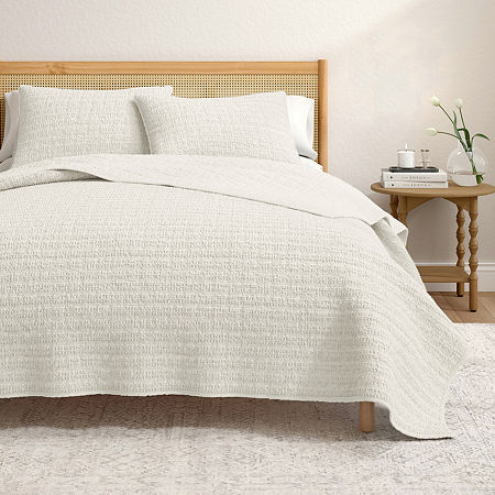 Click here for Linery Cotton Waffle Weave 3-pc. Quilt Set  One Si... prices