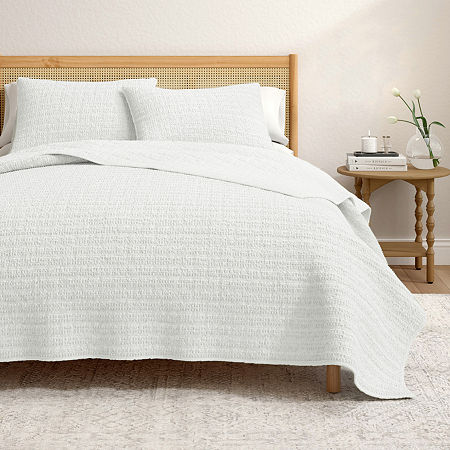 Click here for Linery Cotton Waffle Weave 3 Pc Quilt Set 3-pc. Qu... prices