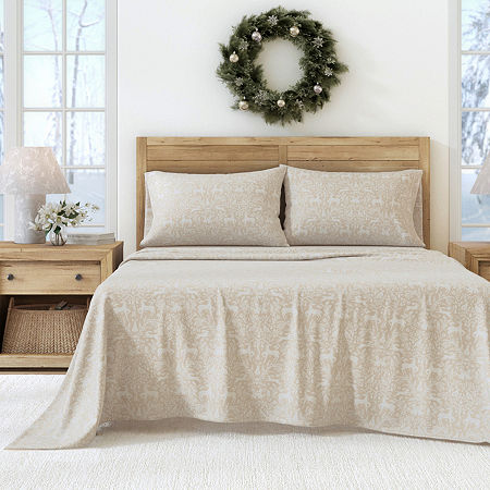 Click here for Linery 100 Turkish Cotton Holiday Flannel Sheet Se... prices