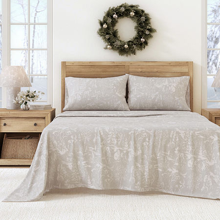 Click here for Linery 100 Turkish Cotton Holiday Flannel Sheet Se... prices