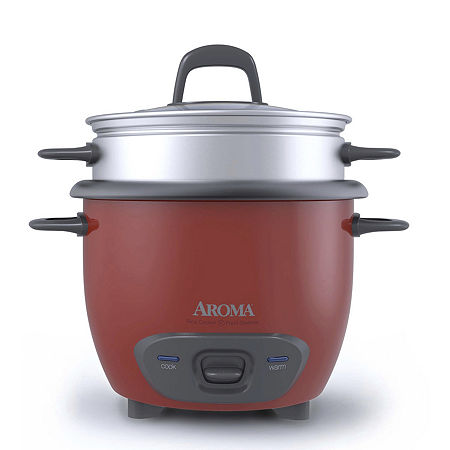 Aroma Arc-743-1NGR 6-Cup Rice Cooker  Red - Red