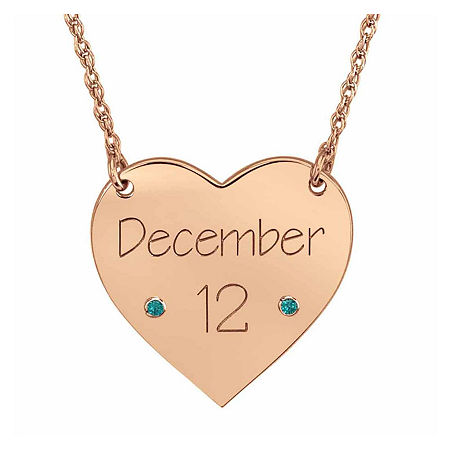 Click here for Personalized Birthstone Date Heart Necklace  One S... prices