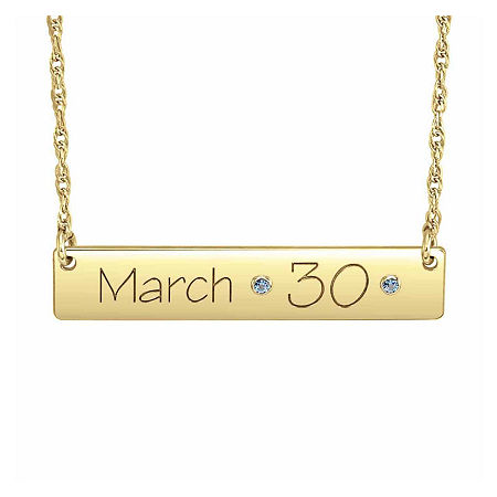 Click here for Personalized Birthstone Date Bar Necklace  One Siz... prices