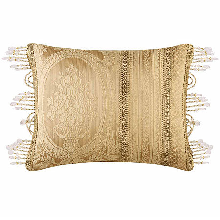 J Queen New York Napoleon Boudoir Decorative Pillow  20 x 15 - Gold