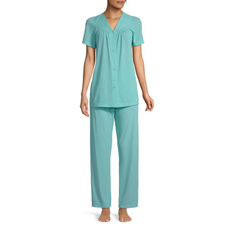 Click here for Lissome Womens V-Neck Short Sleeve 2-pc. Pajama Se... prices