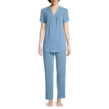 Click here for Lissome Womens V-Neck Short Sleeve 2-pc. Pajama Se... prices