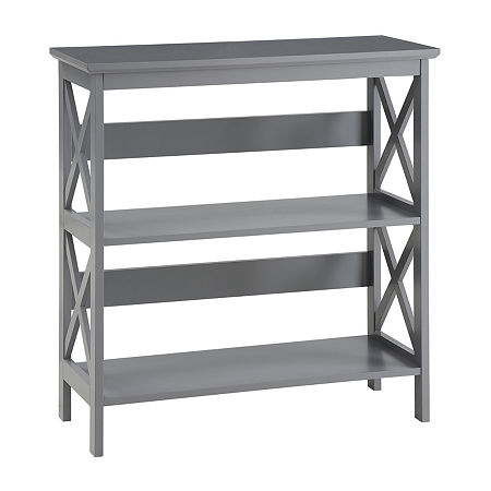 Click here for Oxford 3-Tier Bookcase  One Size  Gray prices