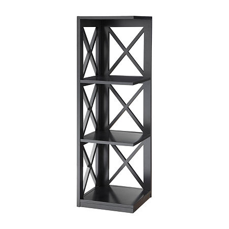 Click here for Oxford 3-Tier Corner Bookcase  One Size  Black prices