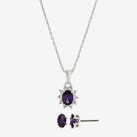 Click here for Sparkle Allure Womens Purple Cubic Zirconia Pure S... prices