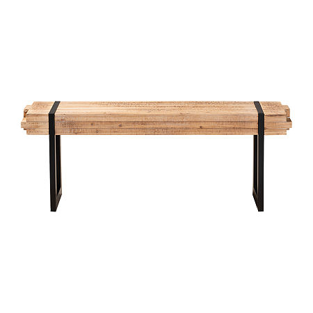 Click here for Henson Rustic Bench  One Size  Brown prices