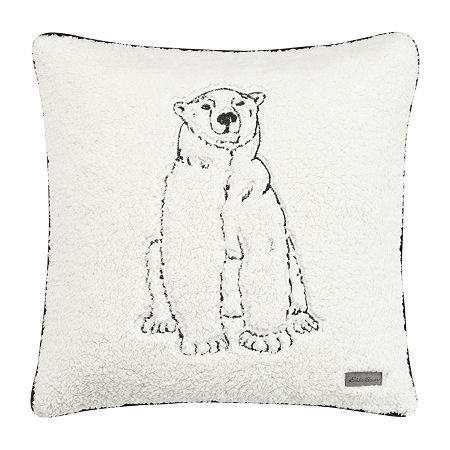 Click here for Eddie Bauer Cozy Polar Bear Knit Square Throw Pill... prices