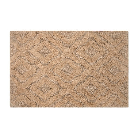 Click here for Knightsbridge Link Bath Rug  One Size  White prices