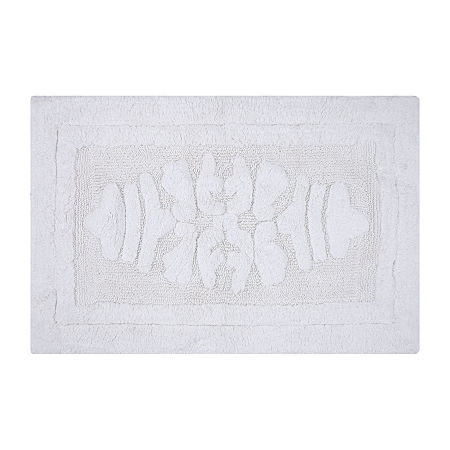 Click here for Knightsbridge Cipher Bath Rug  One Size  White prices