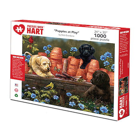Click here for Hart Puzzles Puppies At Play By Bob Giordano  24 X... prices