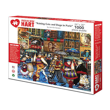 Click here for Hart Puzzles Raining Cats And Dogs In Paris By Jen... prices