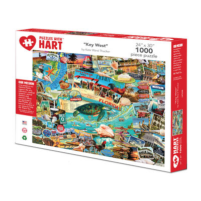 Hart Puzzles Key West By Kate Ward Thacker, 24 X 30 1000 Piece Puzzle ...
