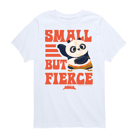 Click here for Small But Fierce Big Kid Girls Crew Neck Short Sle... prices