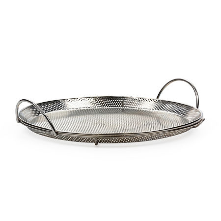 Rsvp International Endurance Precision Pierced 11x13x3 Bbq Pizza Pan - Gray