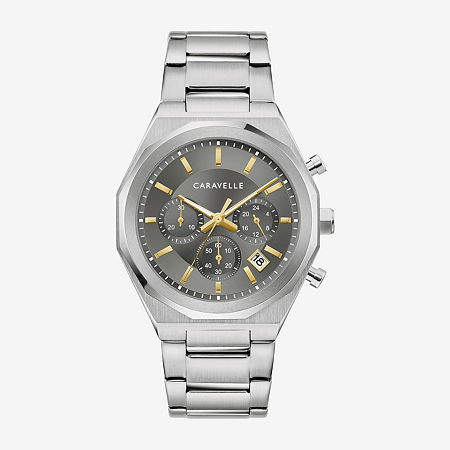 Click here for Caravelle Mens Chronograph Stainless Steel Bracele... prices