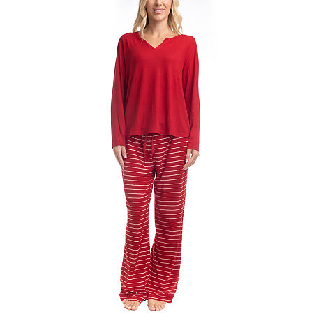 Click here for GoodNight Kiss Womens Long Sleeve 2-pc. Pajama Set... prices