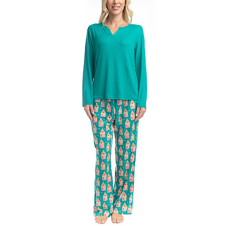 Click here for GoodNight Kiss Womens Long Sleeve 2-pc. Pajama Set... prices