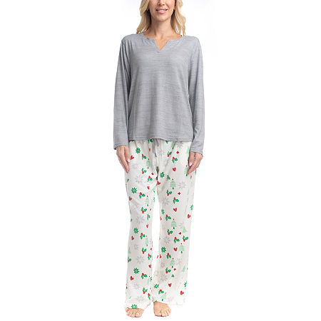 Click here for GoodNight Kiss Womens Long Sleeve 2-pc. Pajama Set... prices