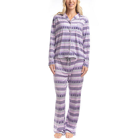 Click here for Muk Luks Womens Velour Long Sleeve 2-pc. Pajama Se... prices