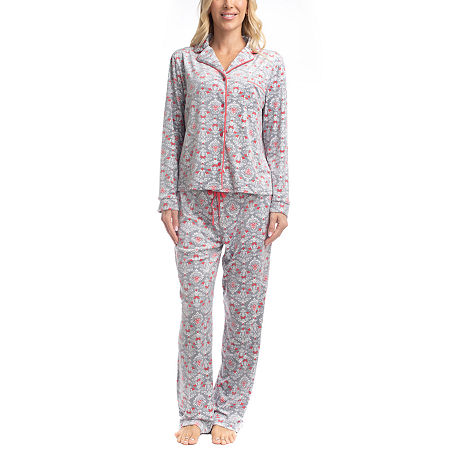 Click here for Muk Luks Womens Velour Long Sleeve 2-pc. Pajama Se... prices