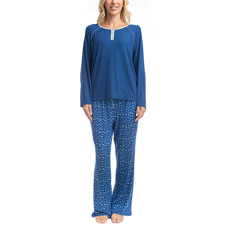 Click here for GoodNight Kiss Womens Long Sleeve 2-pc. Pajama Set... prices
