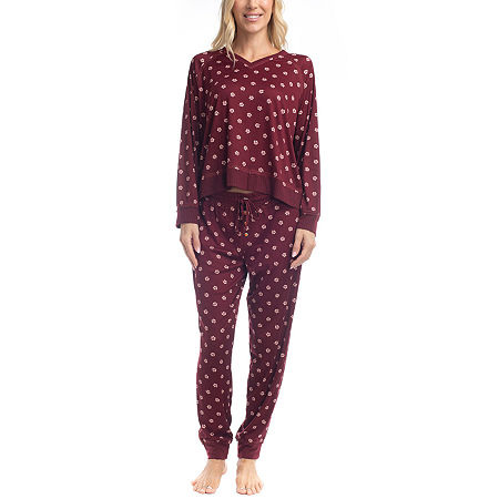 Click here for Ocean Pacific Womens V-Neck Long Sleeve 2-pc. Paja... prices