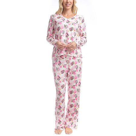Click here for GoodNight Kiss Womens V-Neck Long Sleeve 2-pc. Paj... prices