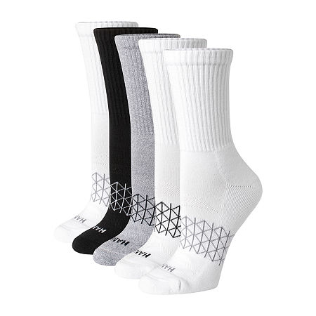 Click here for Hanes Absolute Active Heel Tab Womens 5 Pair Crew... prices