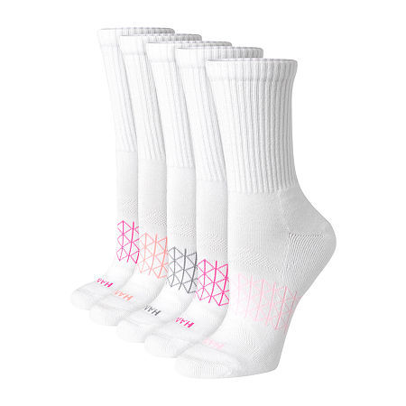 Click here for Hanes Absolute Active Heel Tab Womens 5 Pair Crew... prices