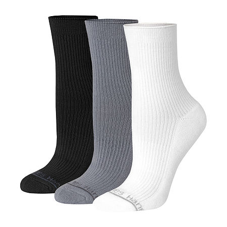 Click here for Hanes Supersoft Womens 3 Pair Crew Socks  5-9  Gra... prices