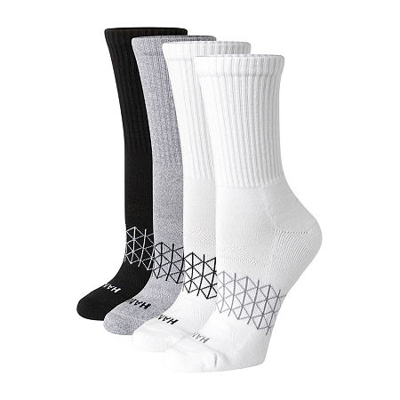 Click here for Hanes Ultimate Absolute Womens 4 Pair Crew Socks... prices