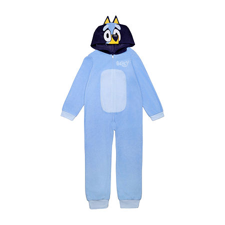 Click here for Little & Big Kid Girls Bluey Fleece Hooded Long Sl... prices