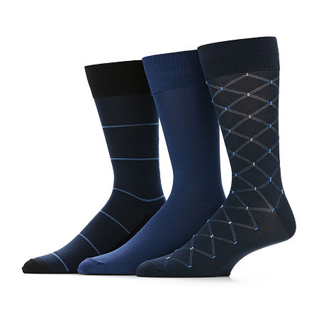 Click here for Stafford Microfiber Mens 3 Pair Big and Tall Crew... prices