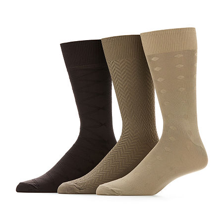 Click here for Stafford Microfiber Mens 3 Pair Big and Tall Crew... prices