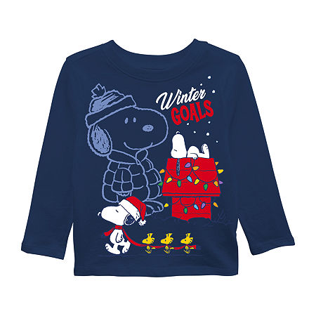 Click here for Toddler Boys Crew Neck Long Sleeve Regular Fit Pea... prices