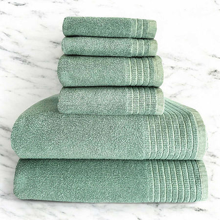 Click here for Bedvoyage 6-pc. Bath Towel Set  One Size  Green prices