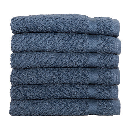 Click here for Linum 6pc. Herringbone Washcloths Set prices