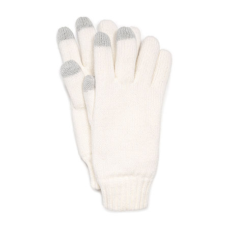Click here for Muk Luks Touch Screen Enabled Gloves  One Size  Wh... prices