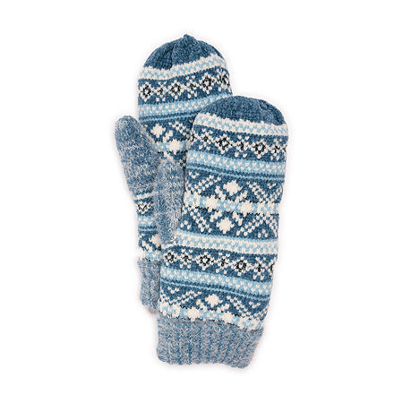 Click here for Muk Luks Mittens  One Size  Blue prices