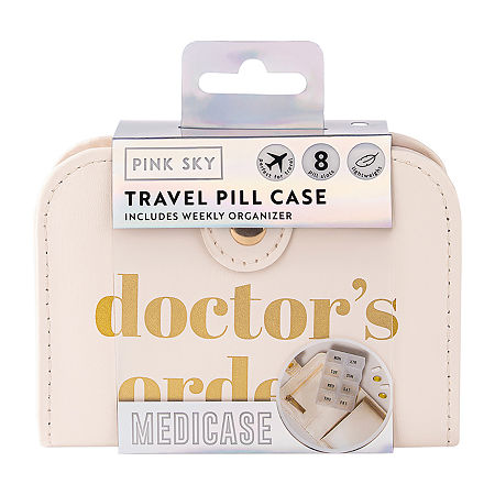 Click here for Pink Sky Doctors Orders Compact Travel Pill Case... prices