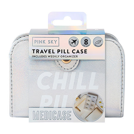 Click here for Pink Sky Chill Pills Compact Travel Pill Case  One... prices