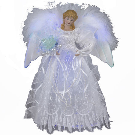 Click here for Kurt Adler 12 Fiber-Optic White and Silver Angel L... prices